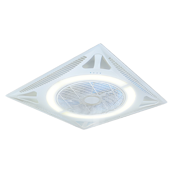 Africab SF 7214-L 14 Inch Recessed Ceiling Fan With LED Light | Compact Fan
