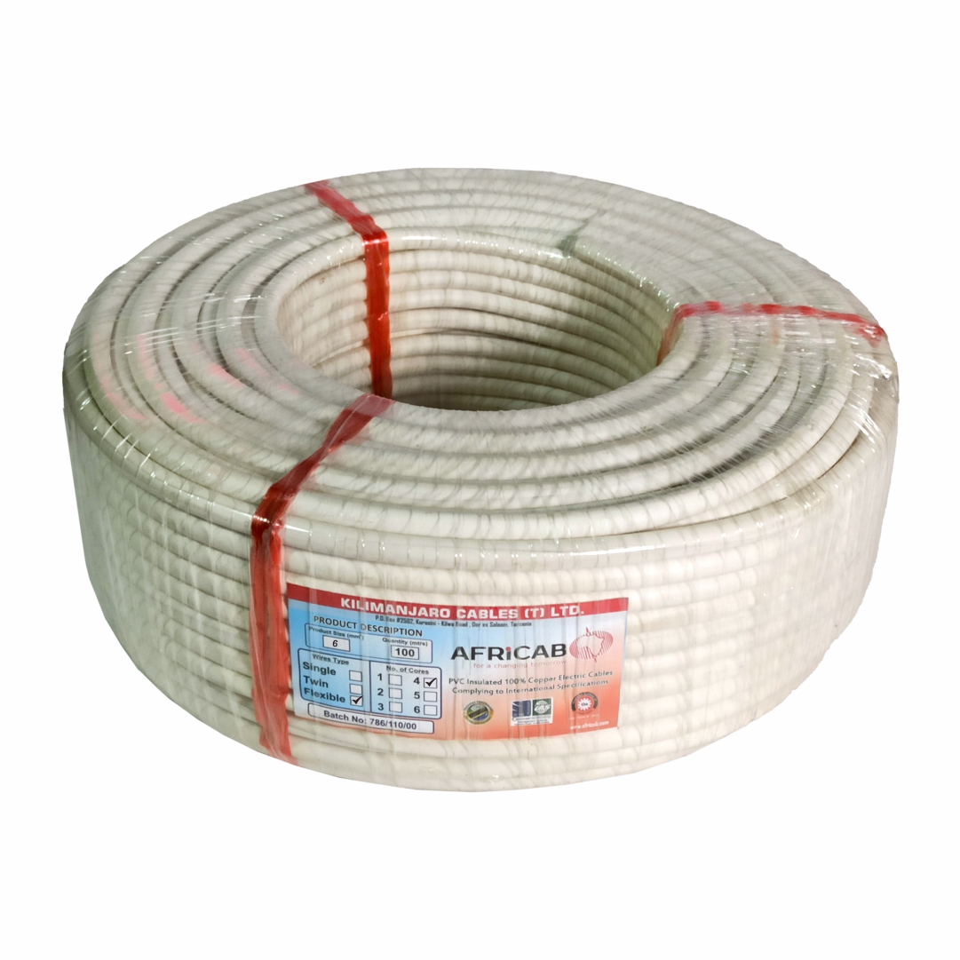 Africab Flexible Wire 4 Core 6 sq.mm 100m | Kilimanjaro